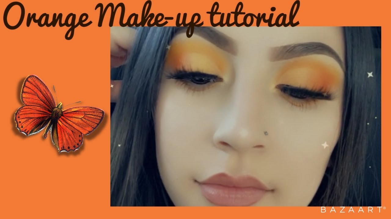 ORANGE Makeup Tutorial!! - YouTube