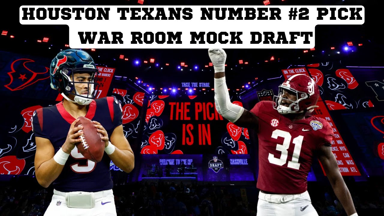 HOUSTON TEXANS 2023 NFL MOCK DRAFT AND WAR ROOM | 2ND OVERALL PICK ...
