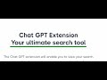 Chat GPT for Google - Chrome Web Store