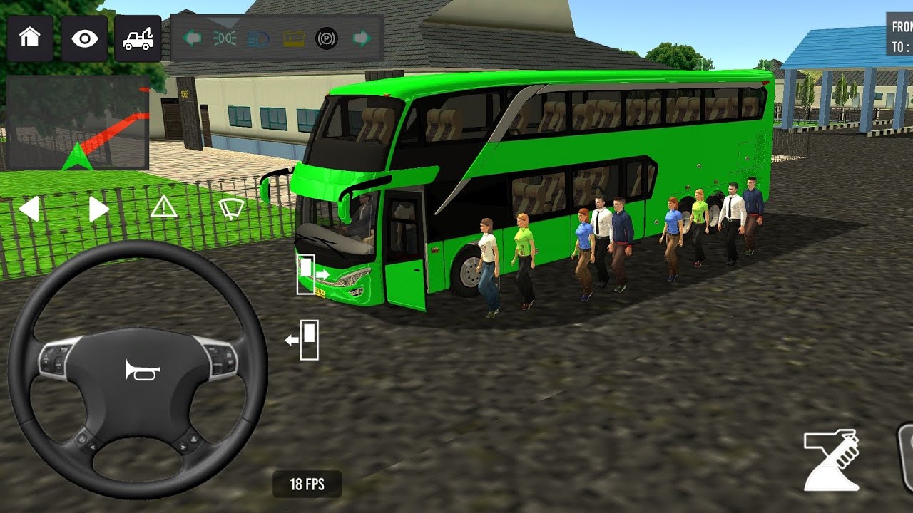 😢😎Bus simulator indonesia l New euro coach bus simulator ll euro trock ...