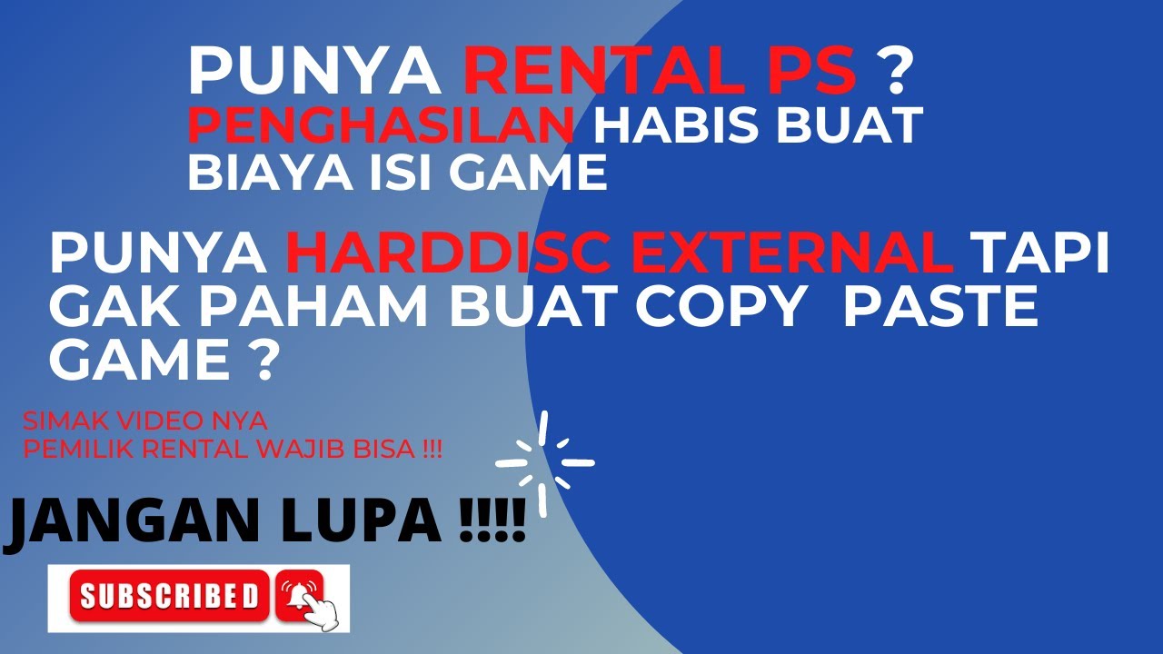 CARA HAPUS DAN ISI GAME PS3 - YouTube