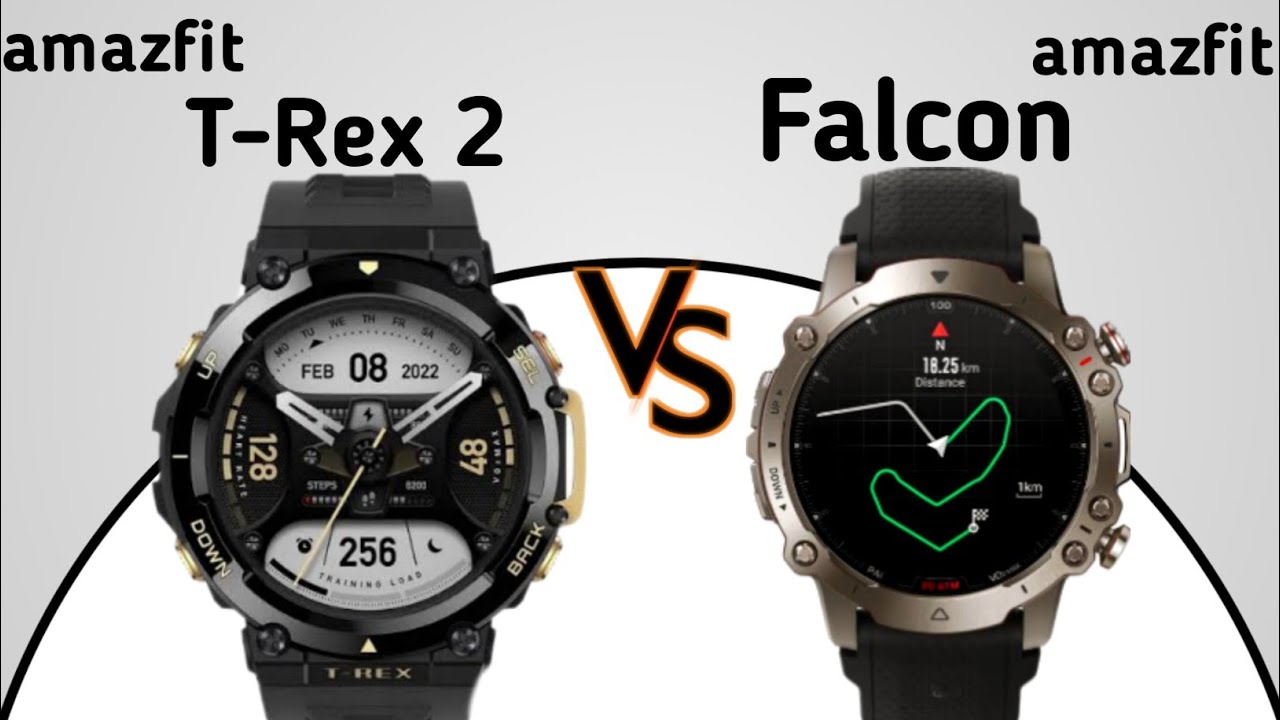 Amazfit T-Rex 2 vs falcon - full specs comparison video of Amazfit ...