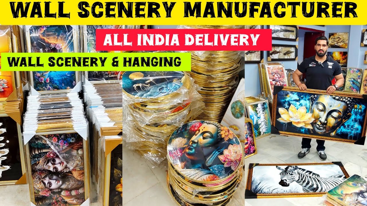 Wall Scenery & Wall hanging wholesale Market in Sadar bazar wholesale ...