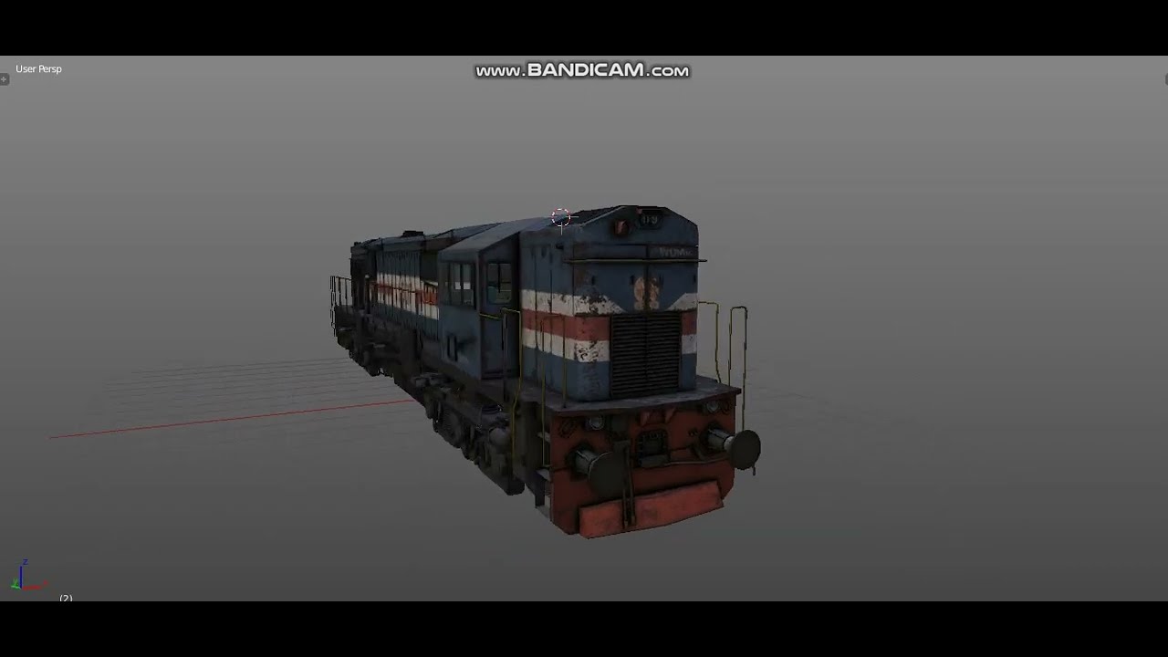 WDM_3D Gonda rusty locomotives blender 3d model - YouTube