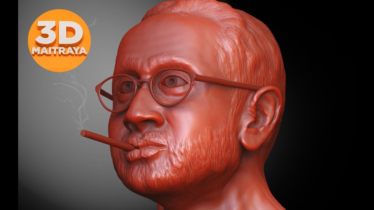 ZBrush Head Sculpting Timelapse | Create a Realistic 3D Character Head ...