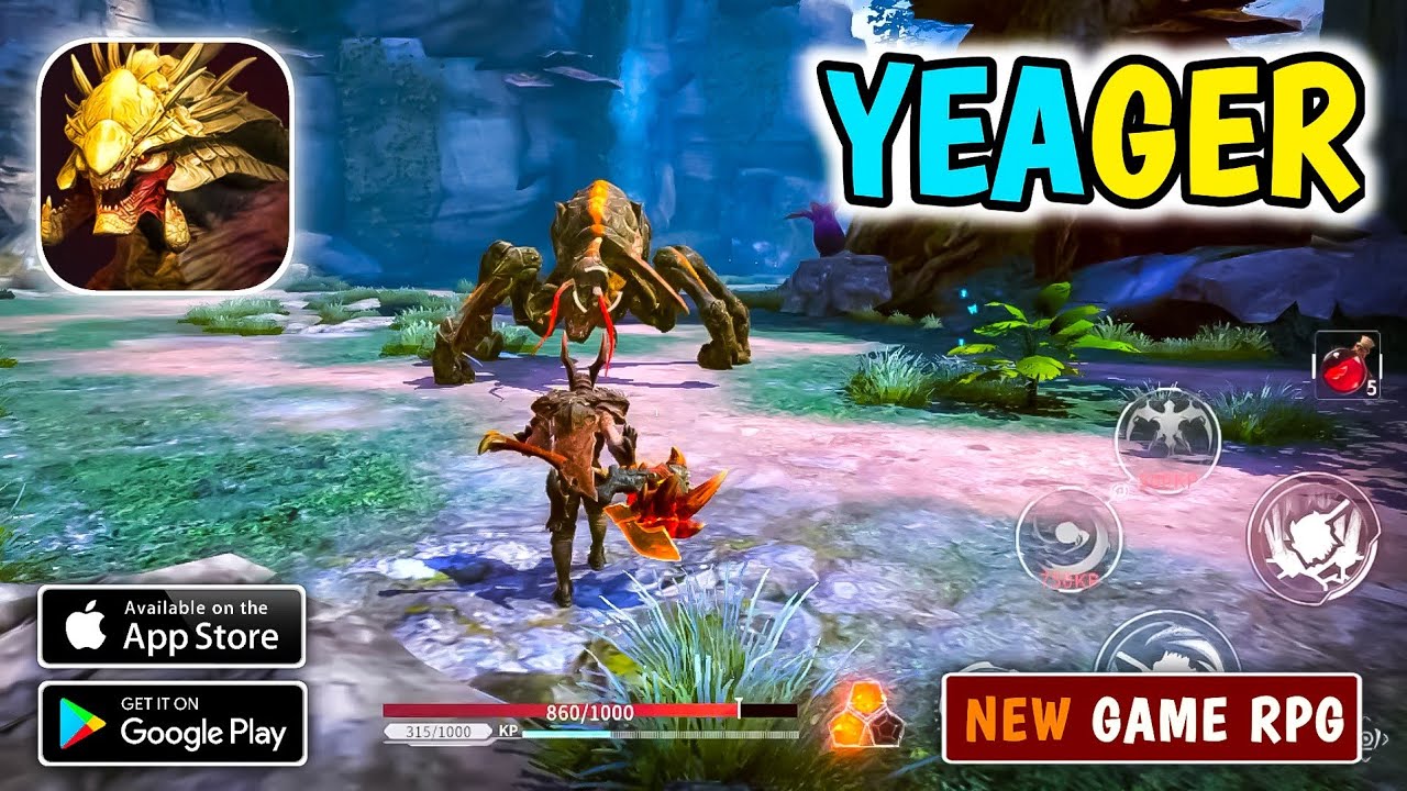 YEAGER - Gameplay Android, IOS - (RPG) - YouTube
