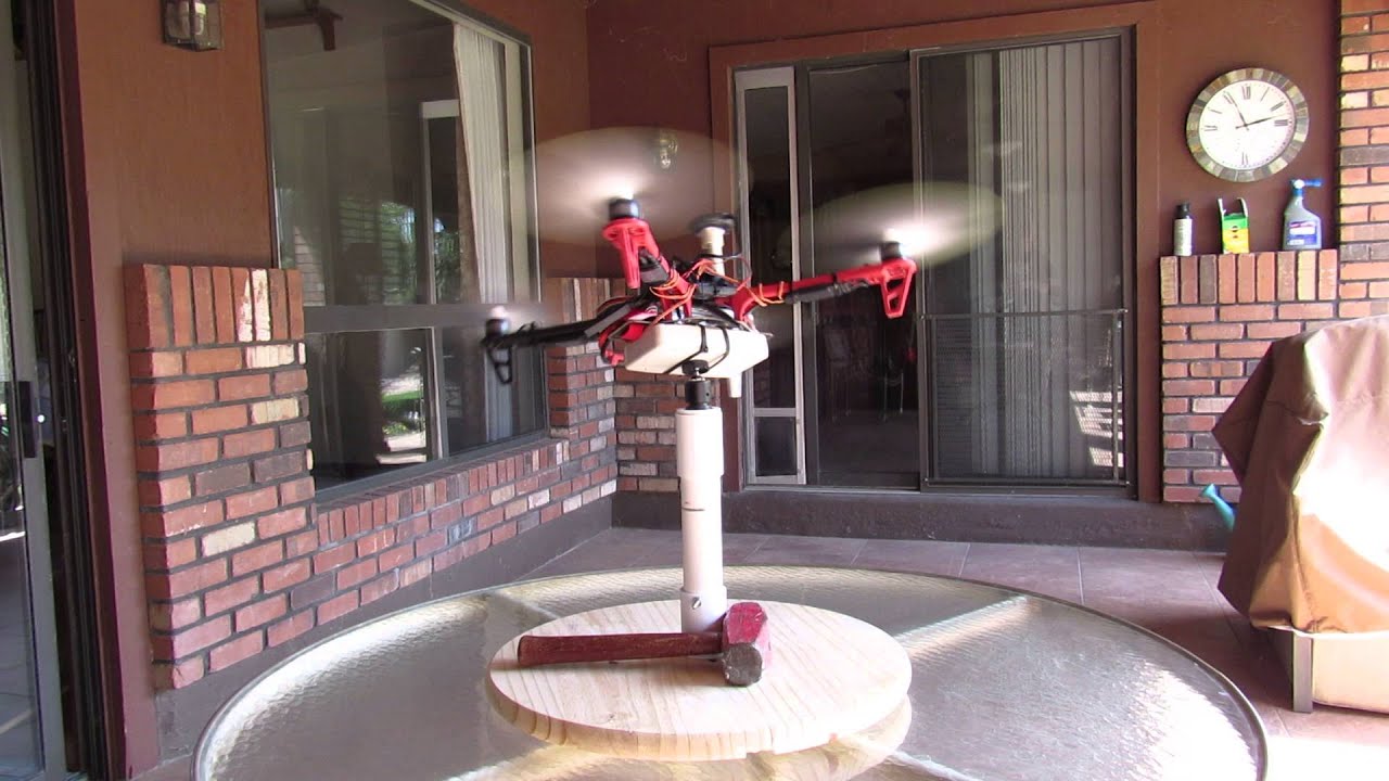 UAV Test Stand in Action - YouTube