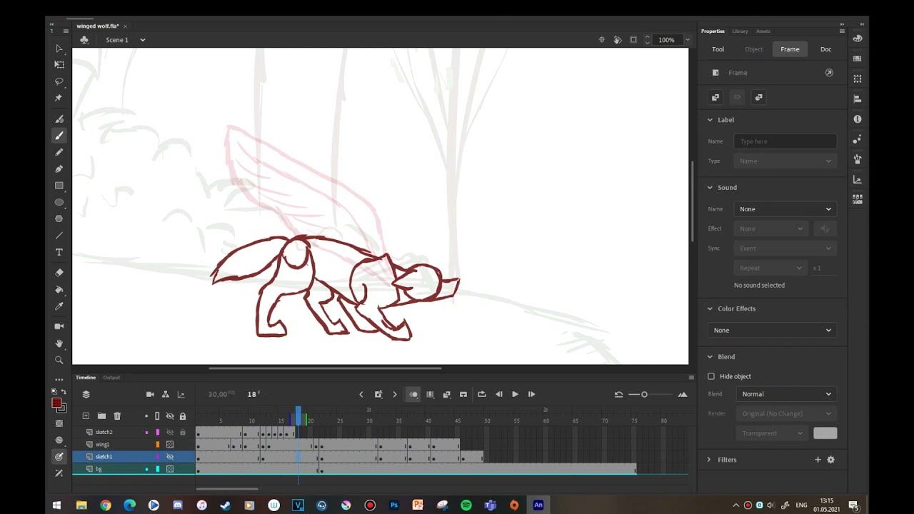 My first time animating on Adobe animate (Speed animating) - YouTube