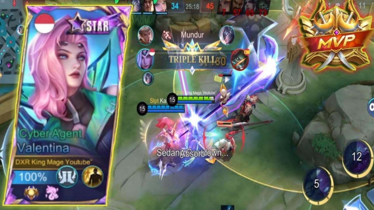 VALENTINA TUTORIAL || How To Counter Hero Cecilion Mage || Valentina ...