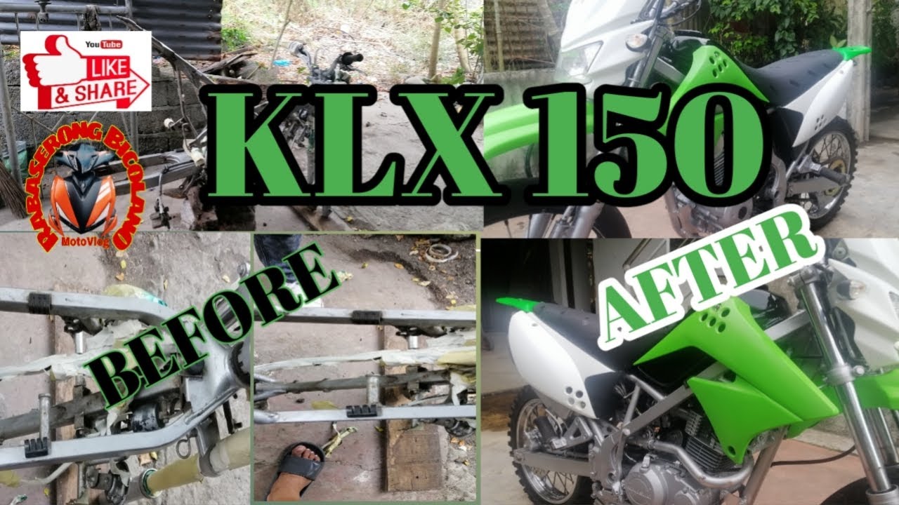 KLX 150 REPAINT #klx150 #kawasaki #minisports #trailbike #klx #klx150bf ...