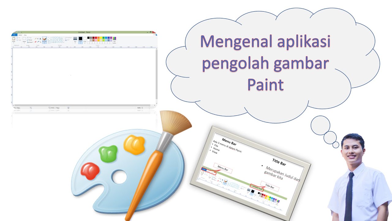 PENGENALAN APLIKASI PAINT DI KOMPUTER - YouTube
