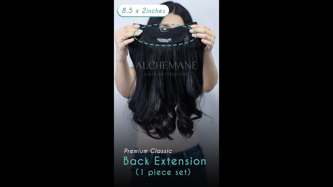Unboxing Premium Classic Clip-In Back Hair Extensions ( 1 Piece Set ...