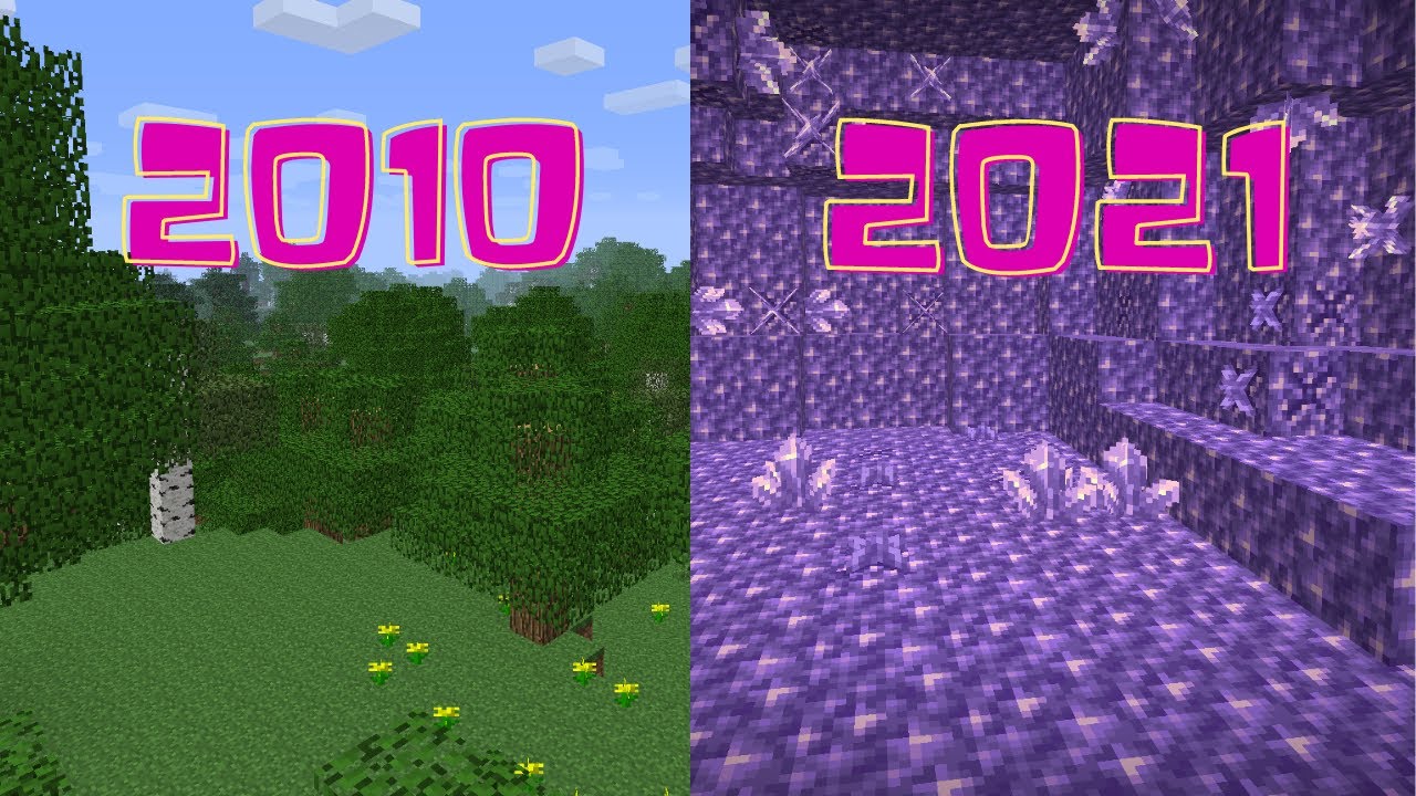 Minecraft Game Evolution 2010-2021 - YouTube