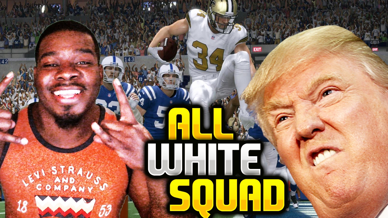 ALL WHITE SQUAD BUILDER DRAFT CHAMPS Madden 17 !!! Madden NFL 17 - YouTube