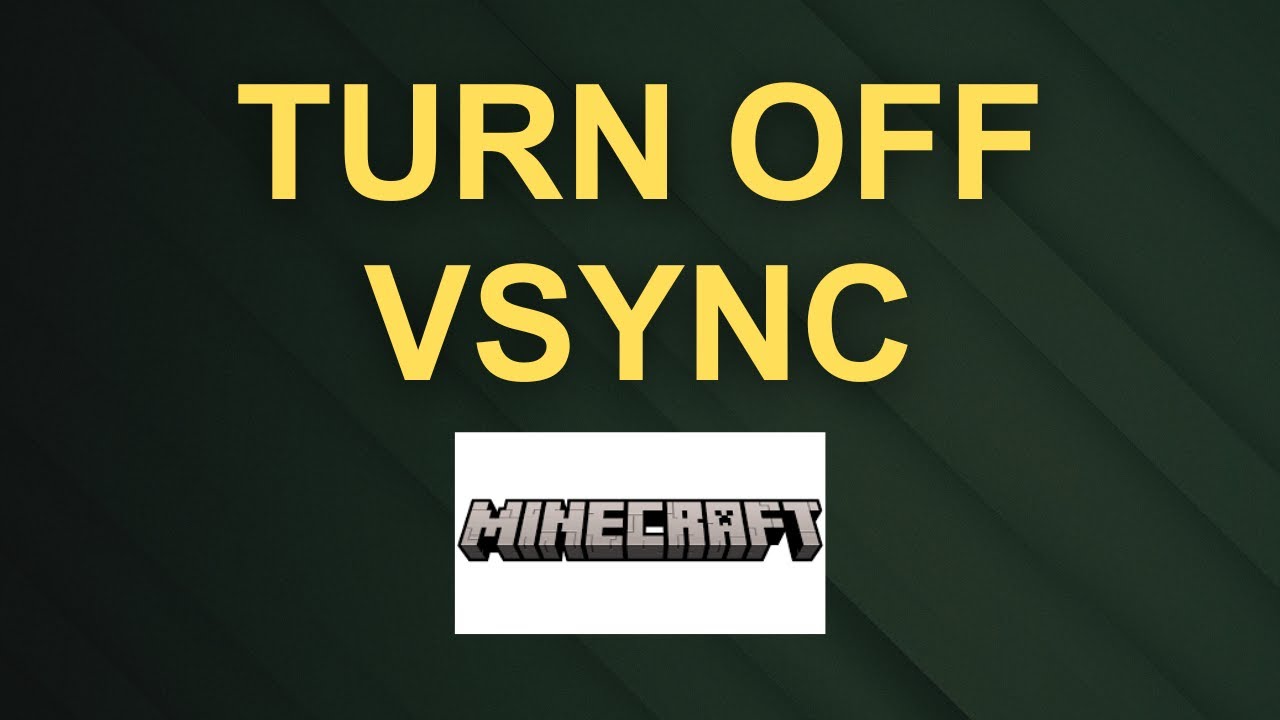 How to Turn Off Vsync Minecraft Bedrock - YouTube