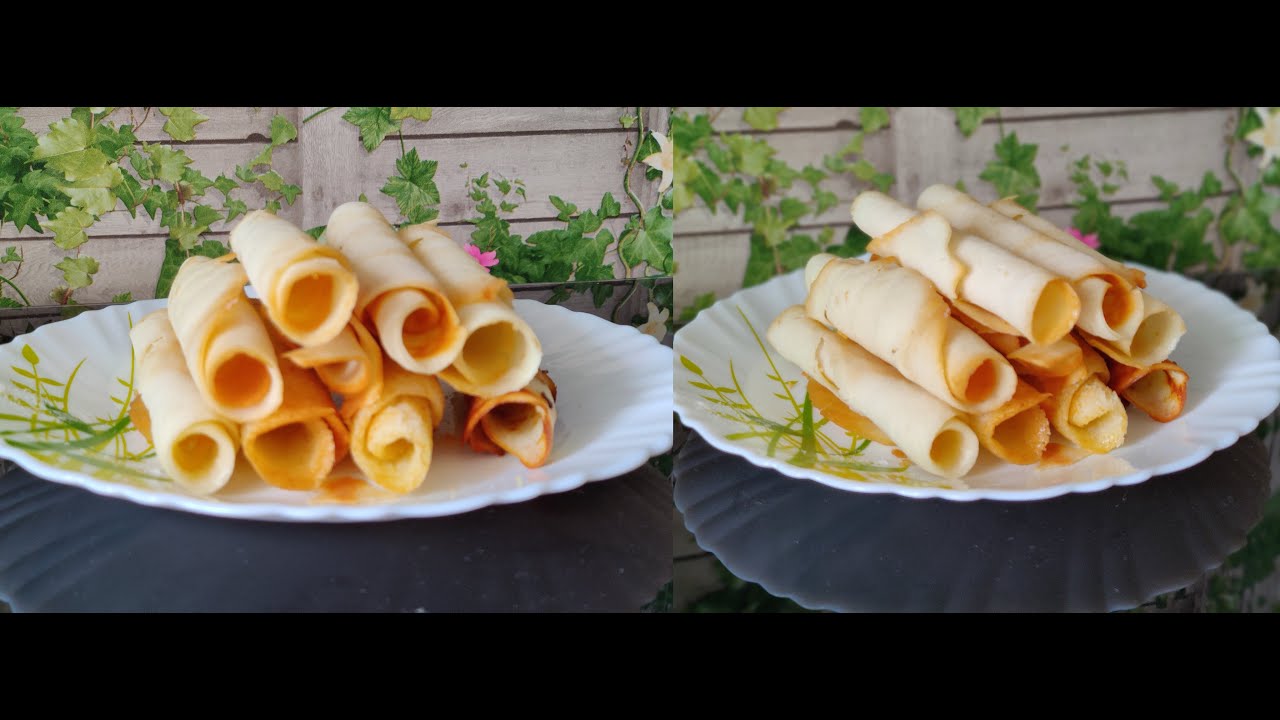 Eggless Cigarette Cookies Recipe | Wafer Rolls | Cigarette Russe and ...