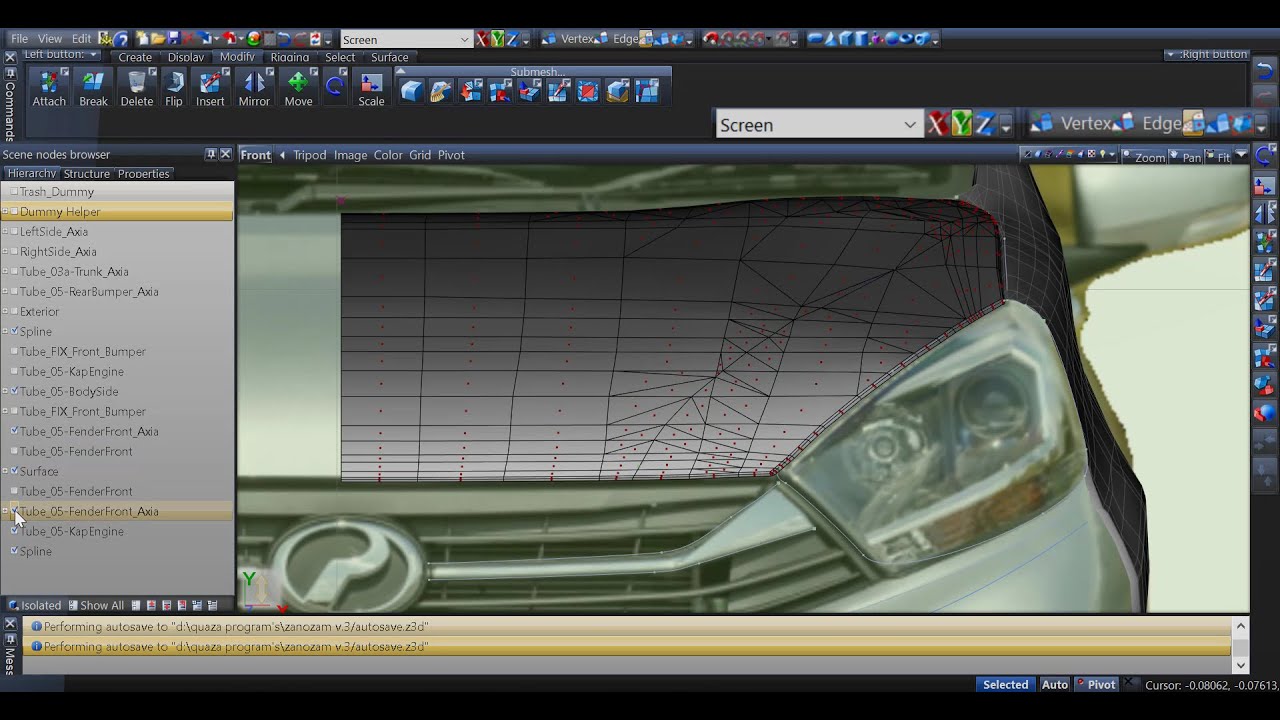 (Bonnet Object - Part 01) Tutorial Remodel 3D: Agya to Axia - YouTube