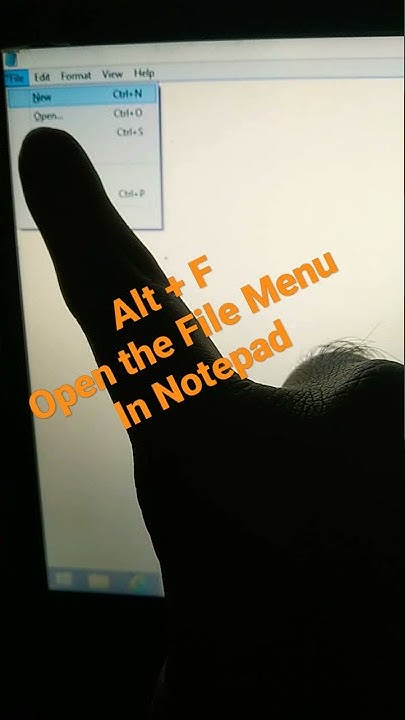 How to Open the File Menu In Notepad #Shorts #shortsfeeds # ...