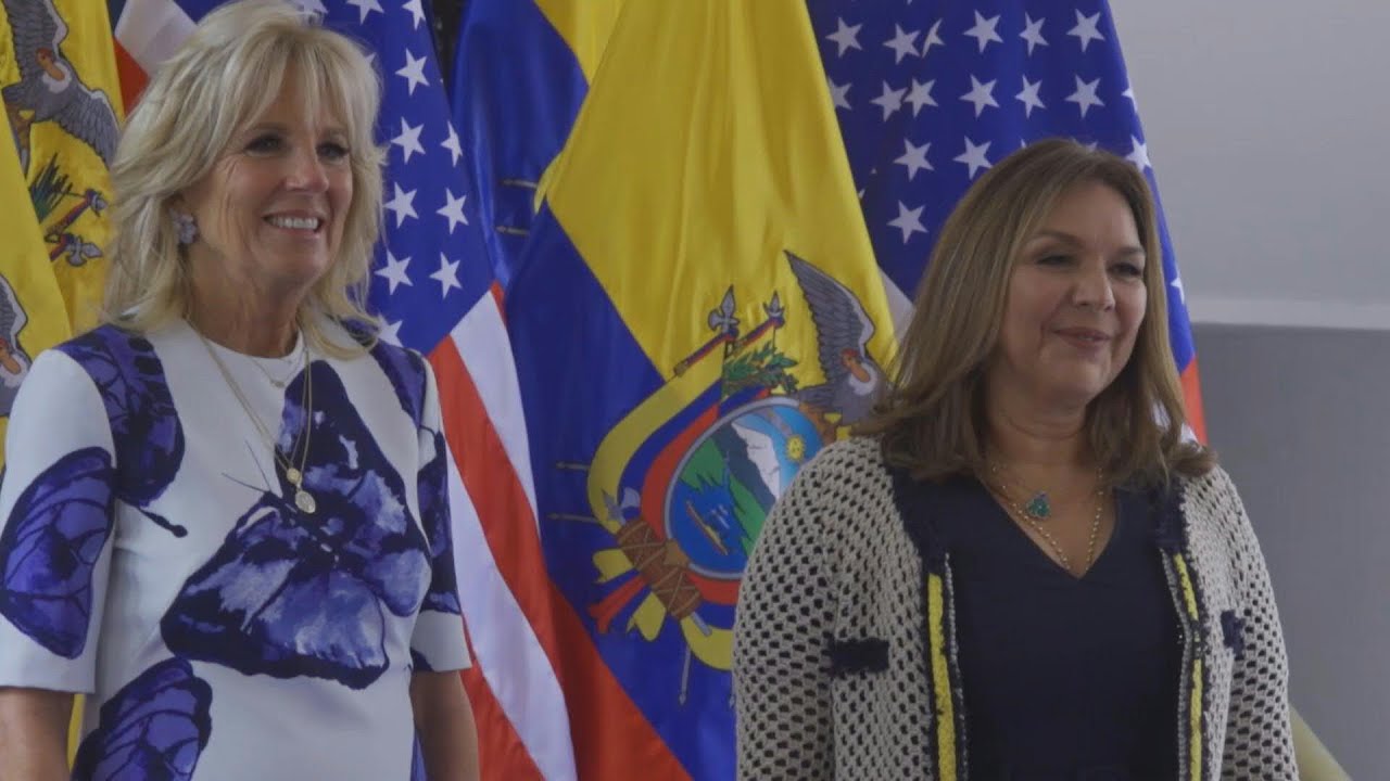 US First Lady Jill Biden meets Ecuadorian counterpart in Quito | AFP ...