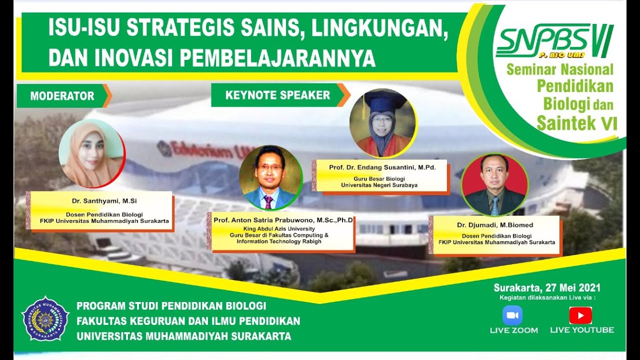Seminar Online "ISU-ISU STRATEGIS SAINS, LINGKUNGAN, DAN INOVASI ...
