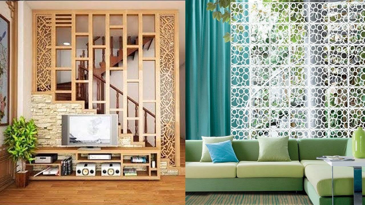 50 Room divider ideas ! Living room partition wall design 2020 - YouTube