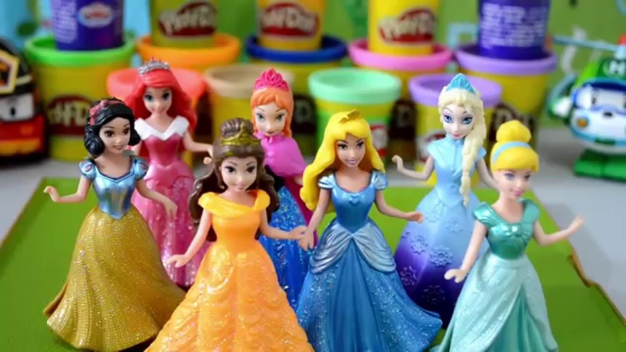 Disney Princess change clothes and try on their dresses are very ...