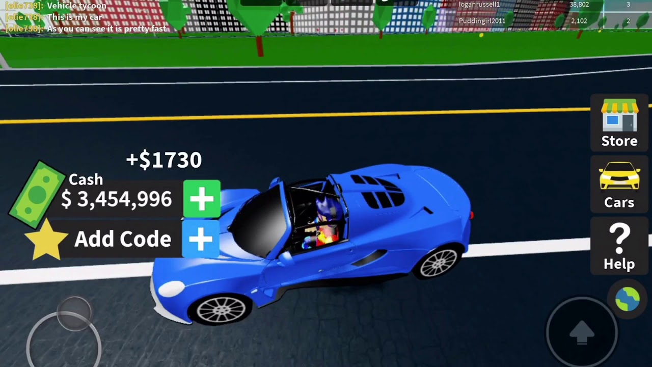 Roblox Vehicle tycoon!(one code and my best car!) - YouTube