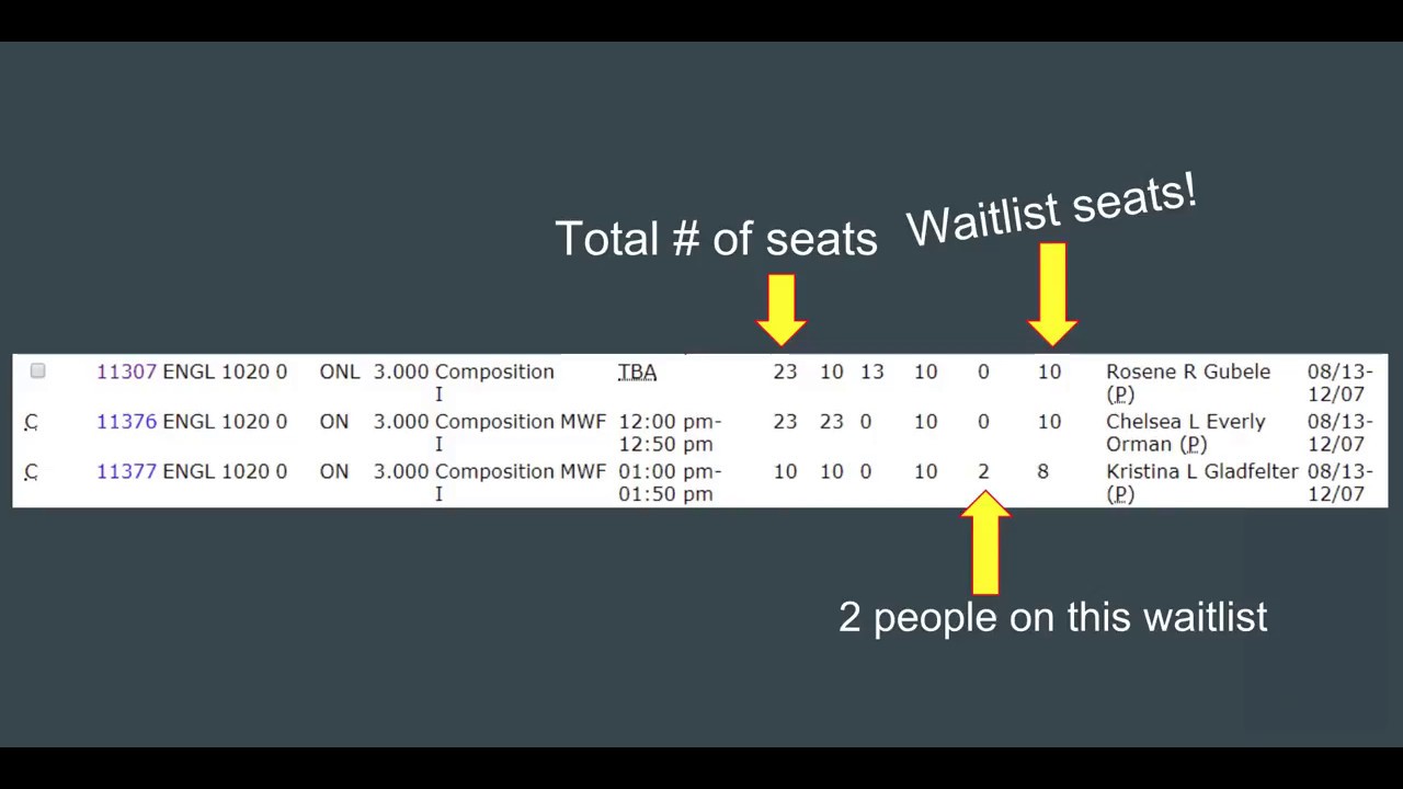 How to Waitlist for a Class at UCM - YouTube