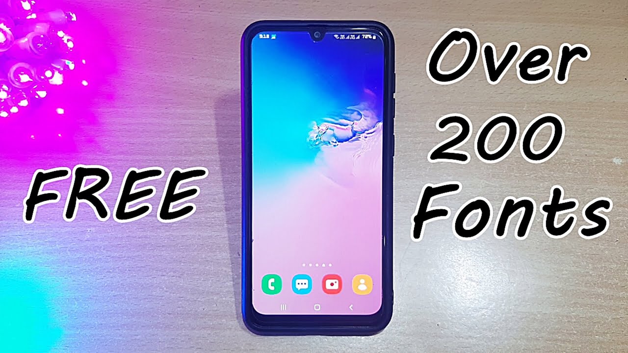 Install Fonts In Any Samsung Device For Free | One UI & One UI 2 | New ...