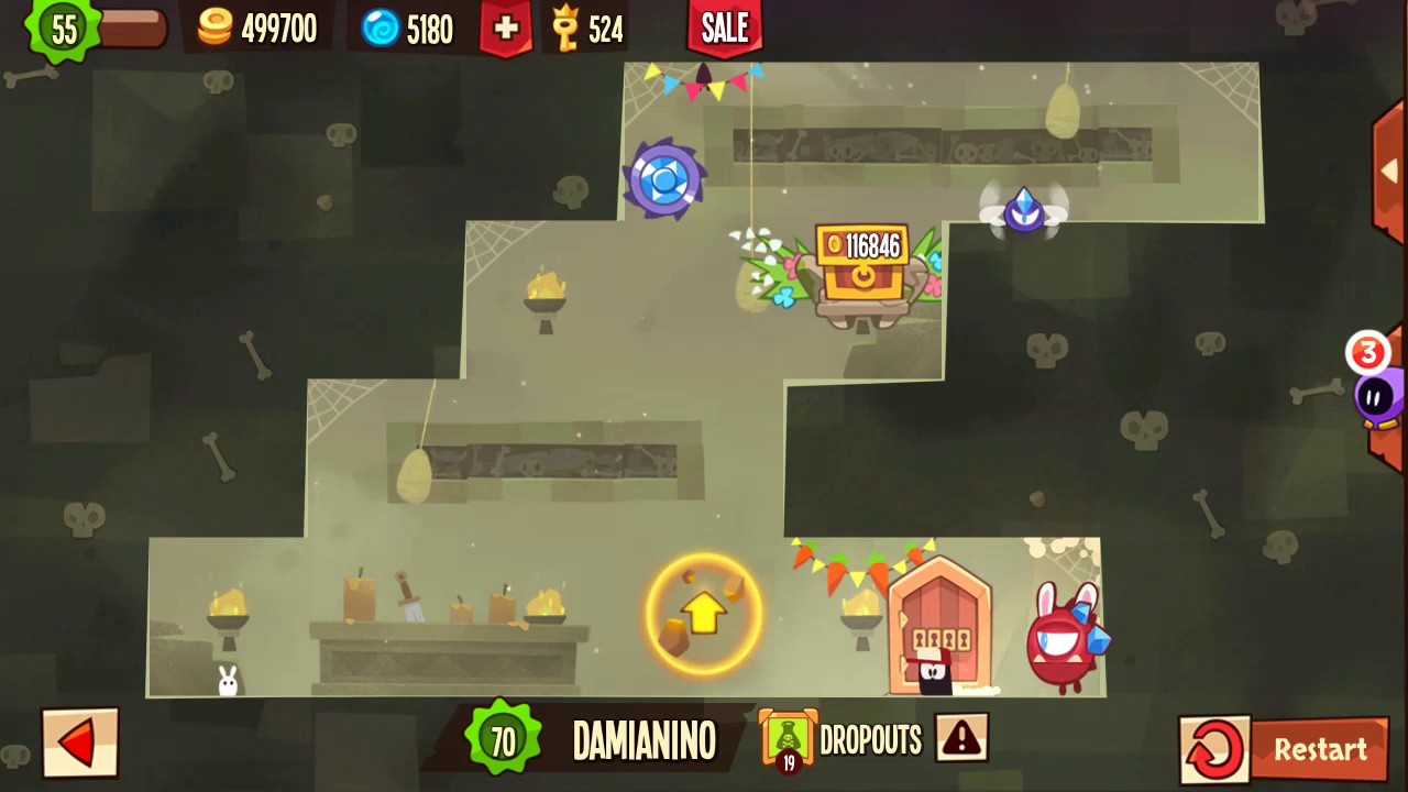 KOT Base 61 0-1Star Layout & Best Solution 50FPS (King of Thieves ...