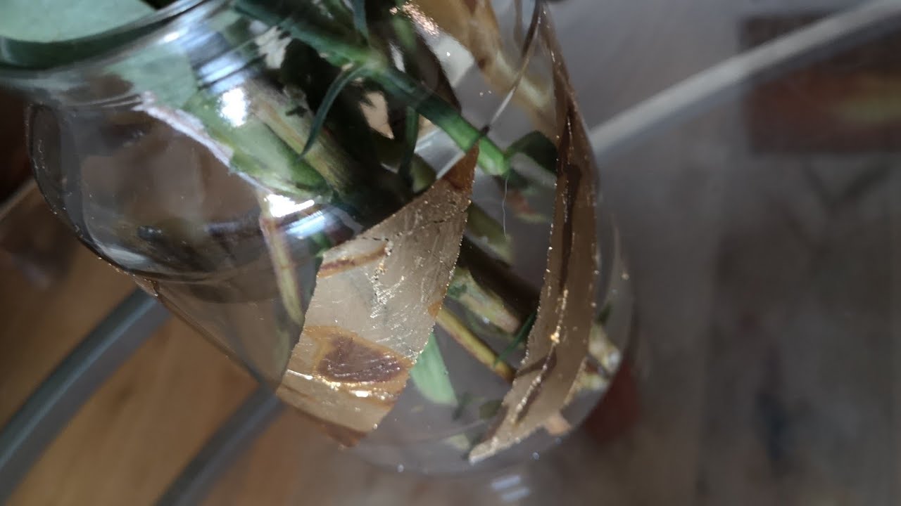 Upcycled Coffee Jar turned into a Vase. - YouTube