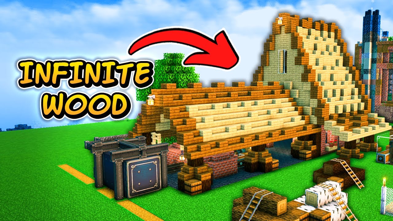 BUILDING A CREATE LUMBER YARD! EP7 | Minecraft Create: Arcane ...