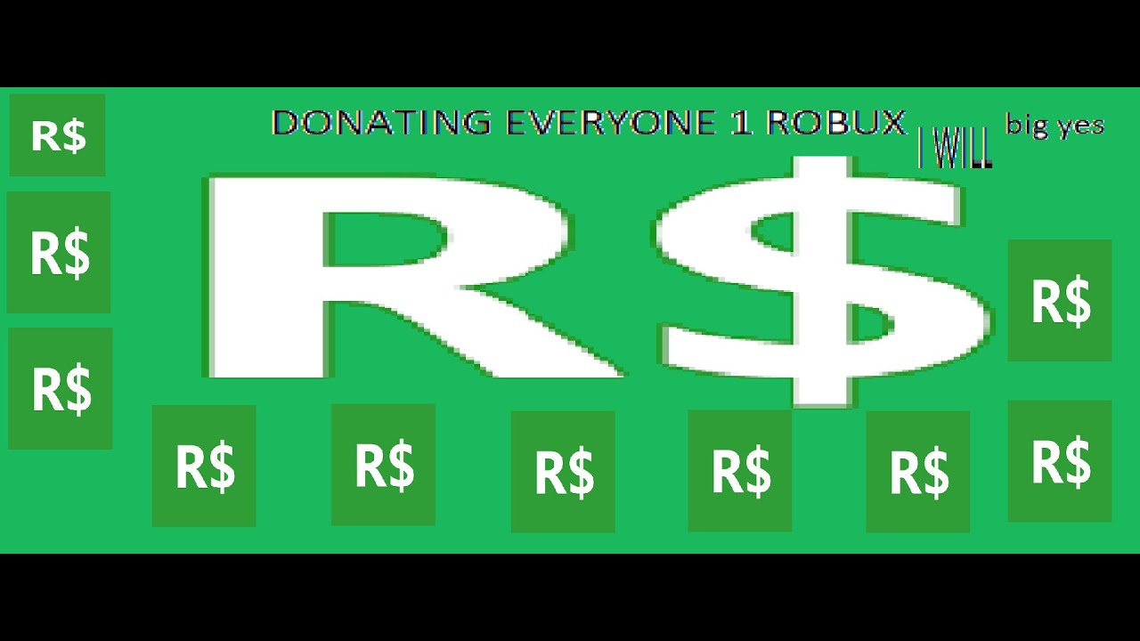 Donating 1 robux to who has the button for it - YouTube