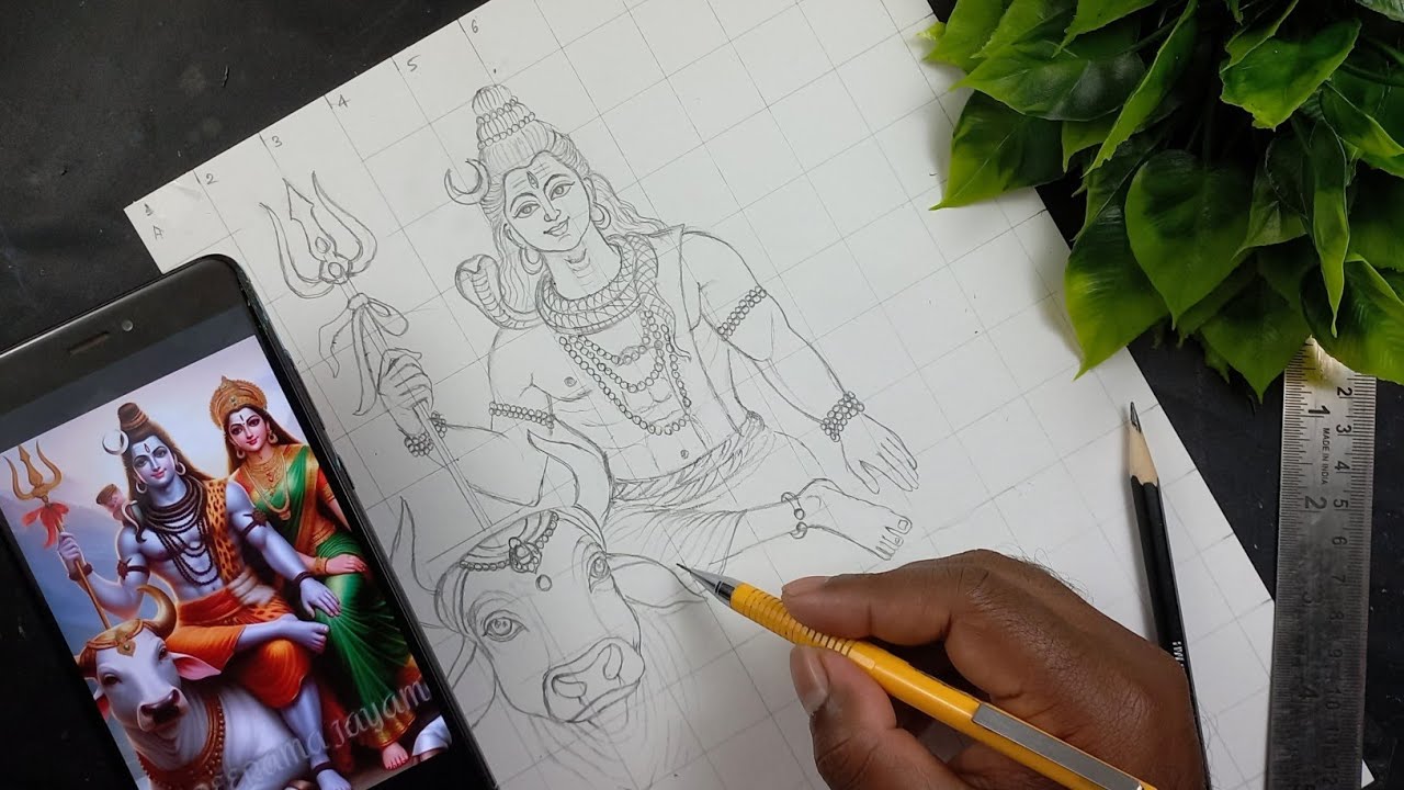 Shivratri Drawing, Mahadev Drawing, Shiva Drawing, Shivratri Special ...