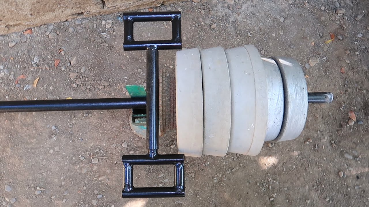 HOMEMADE T - BAR ROW HANDLE - DIY GYM - YouTube