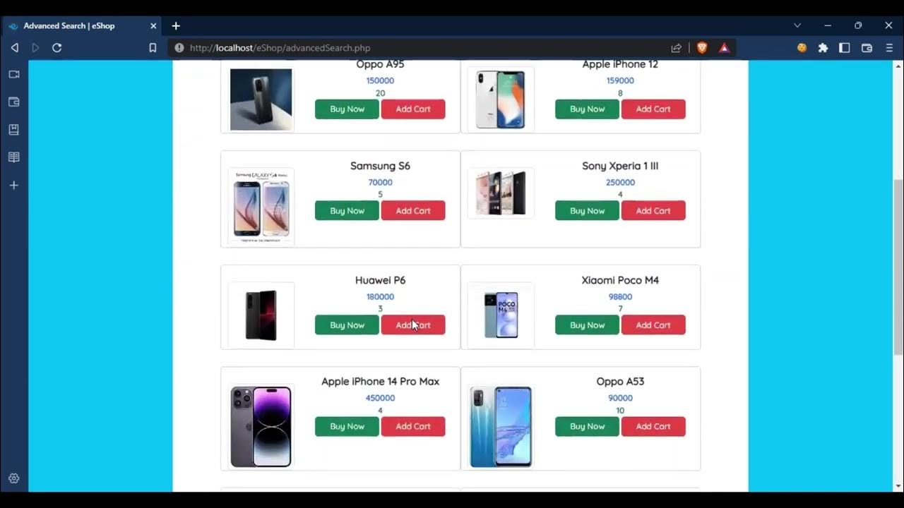 Design a Responsive Product Searching Page using HTML, CSS, JavaScript and Bootstrap - YouTube