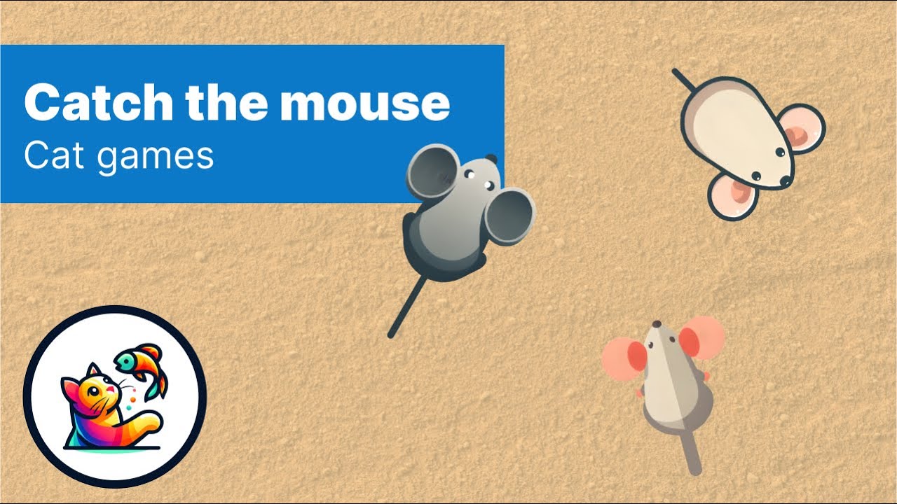 GAMES FOR CATS - Catch the mouse #2 (video for cats and animals) - YouTube