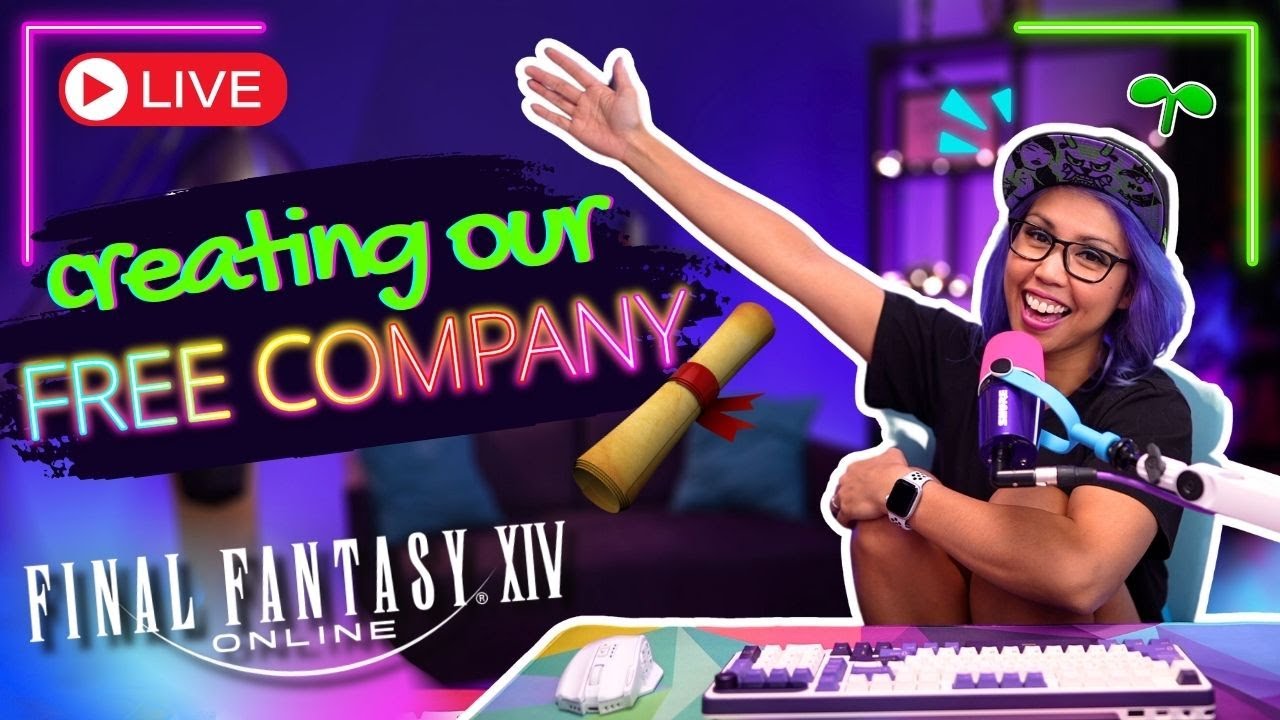 🔴LIVE: creating our FFXIV Free Company! 🤩🌱🖋️ - YouTube