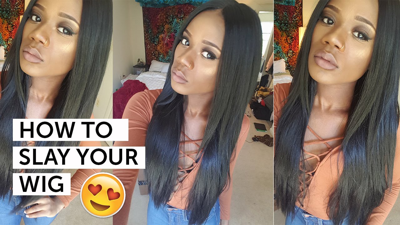 How to SLAY your wig| Bone Straight - YouTube