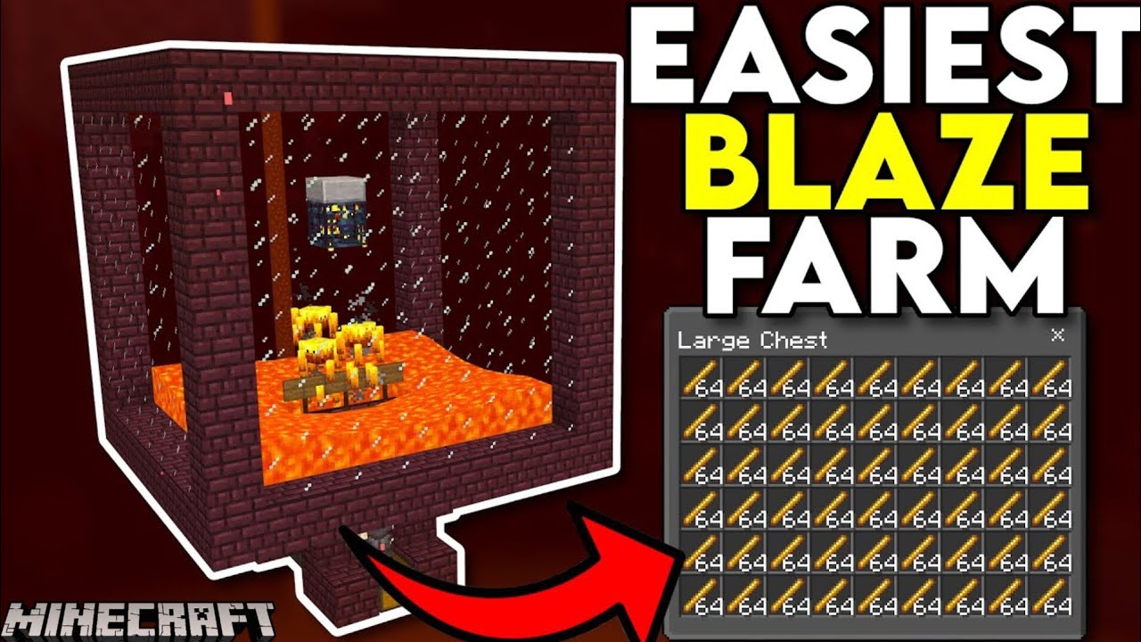 Fastest Blaze ROD Farm EVER in Minecraft Bedrock! (Easy Build) - YouTube