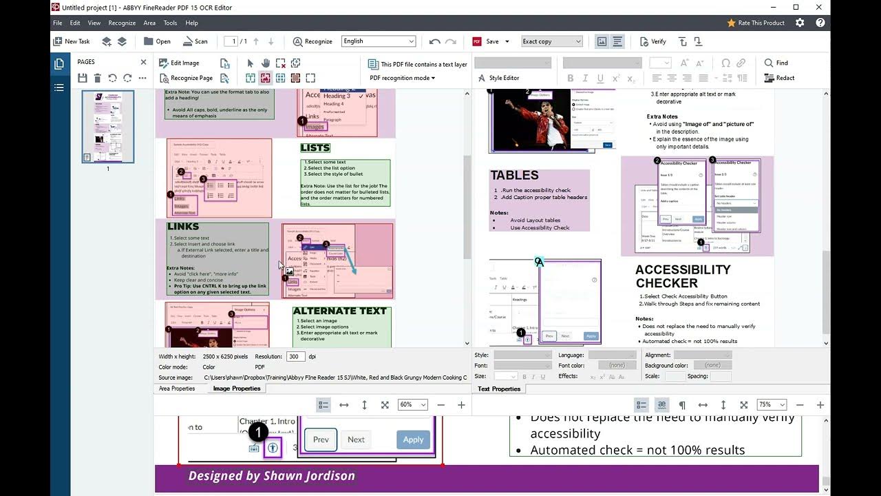 Abbyy FineReader 15 Open in OCR Editor and Brief Zoning - YouTube