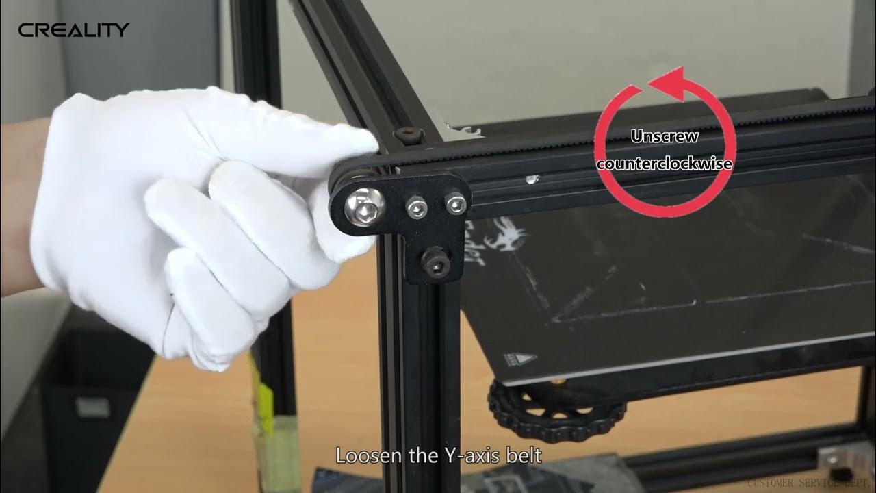 Service tutorial Ender - 5 Pro adjust X and Y axis belts - YouTube
