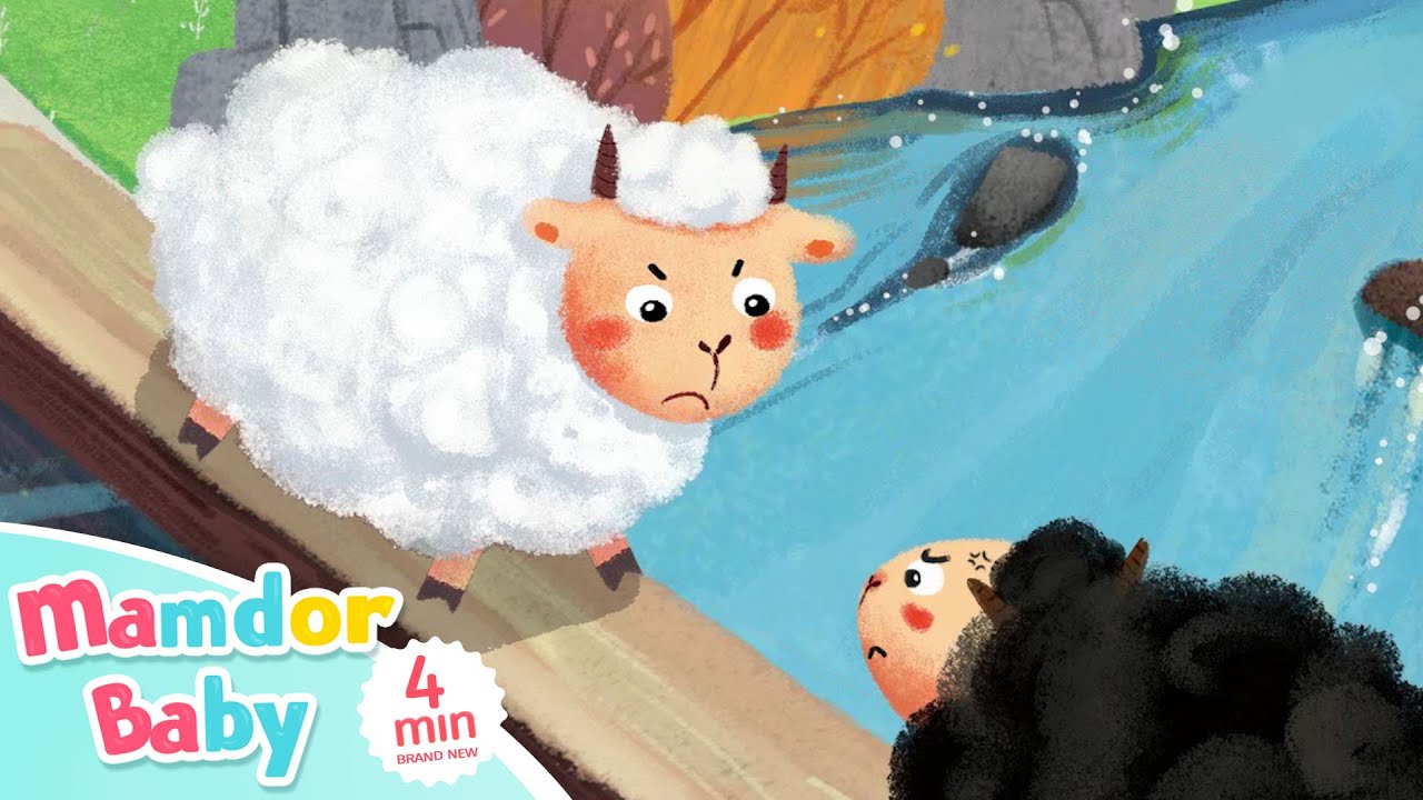 The Lambs Cross the Bridge（小羊过桥）| Two Goats| Fairy Tales in English ...