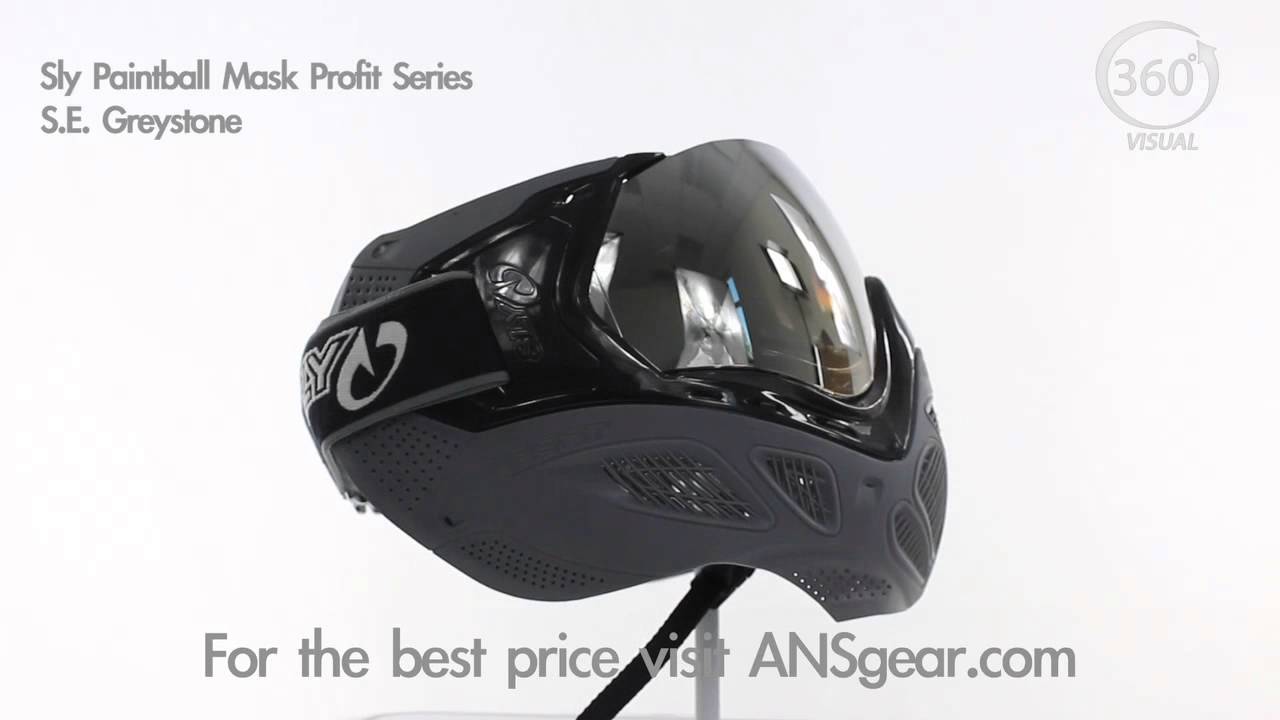 Sly Paintball Mask Profit Series - S.E. Greytone - Visual 360 - YouTube