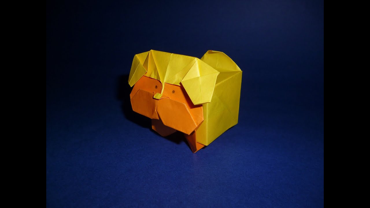 origami dog Instructions (Alexander Oliveros) - YouTube