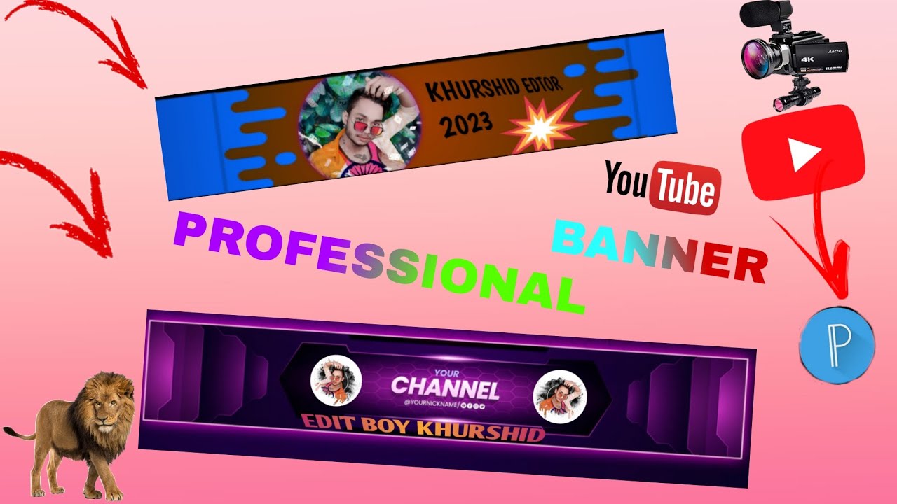 How To Make A Professional Banner For Youtube Channel / Only 2 mins ...