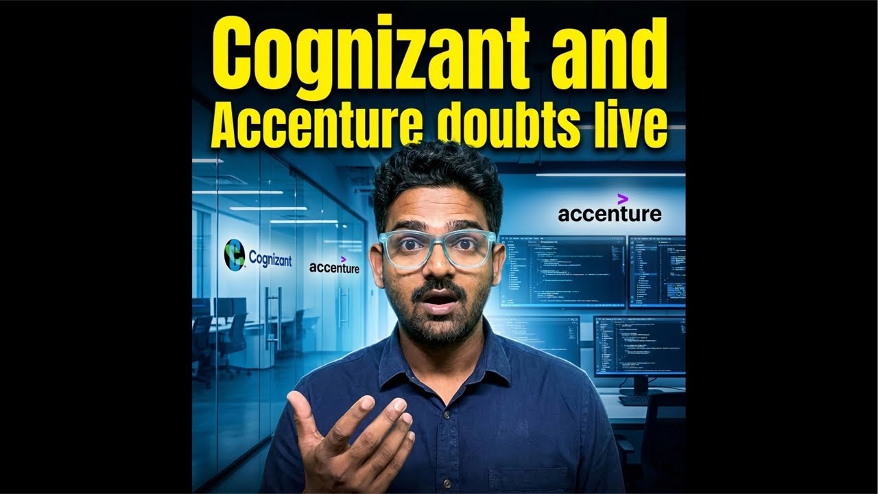 🚀Cognizant & Accenture Doubts LIVE | BGV, Domain, Onboarding Explained ...