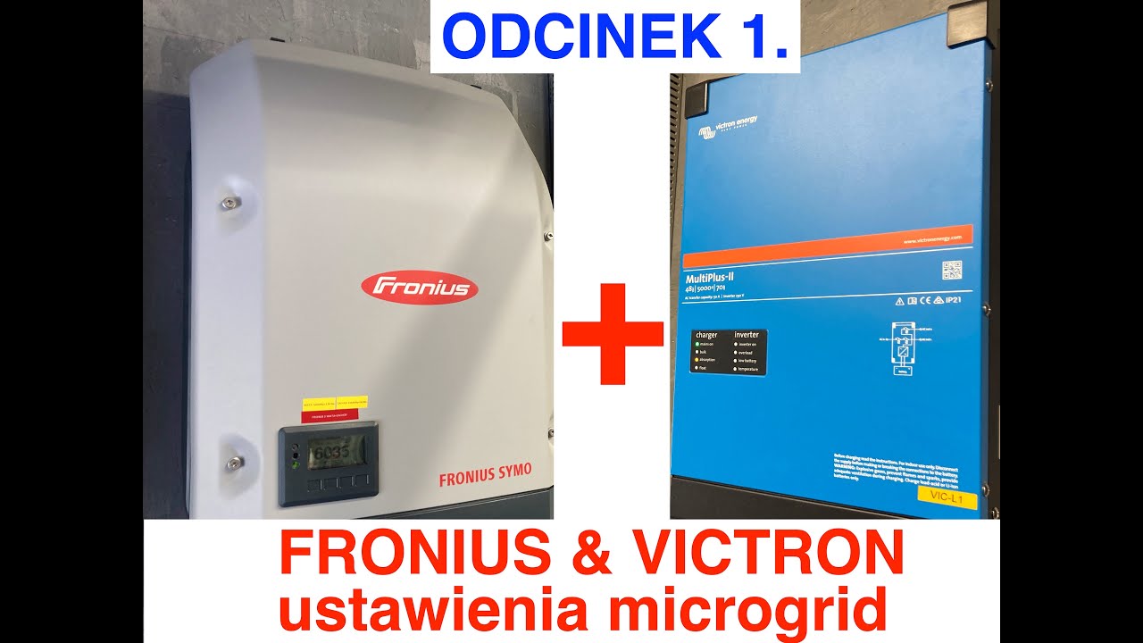 Fronius OFFgrid - Ustawienia z Victron Multiplus - odc 1. PV Inwerter ...