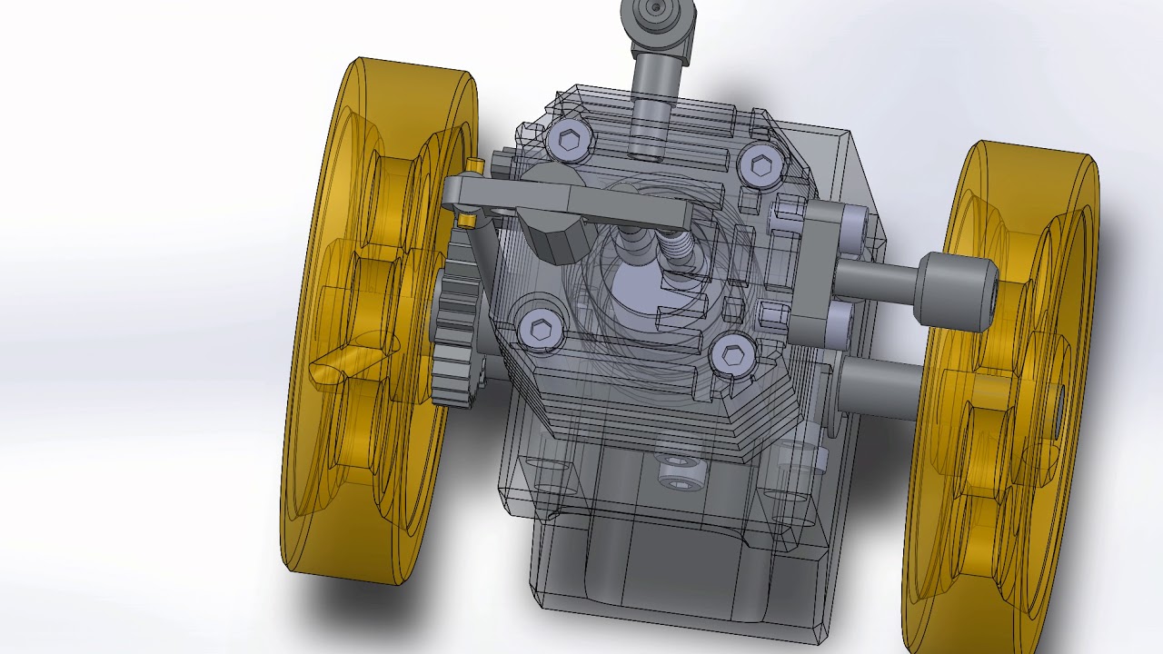 Animación de motor monocilindrico. - YouTube