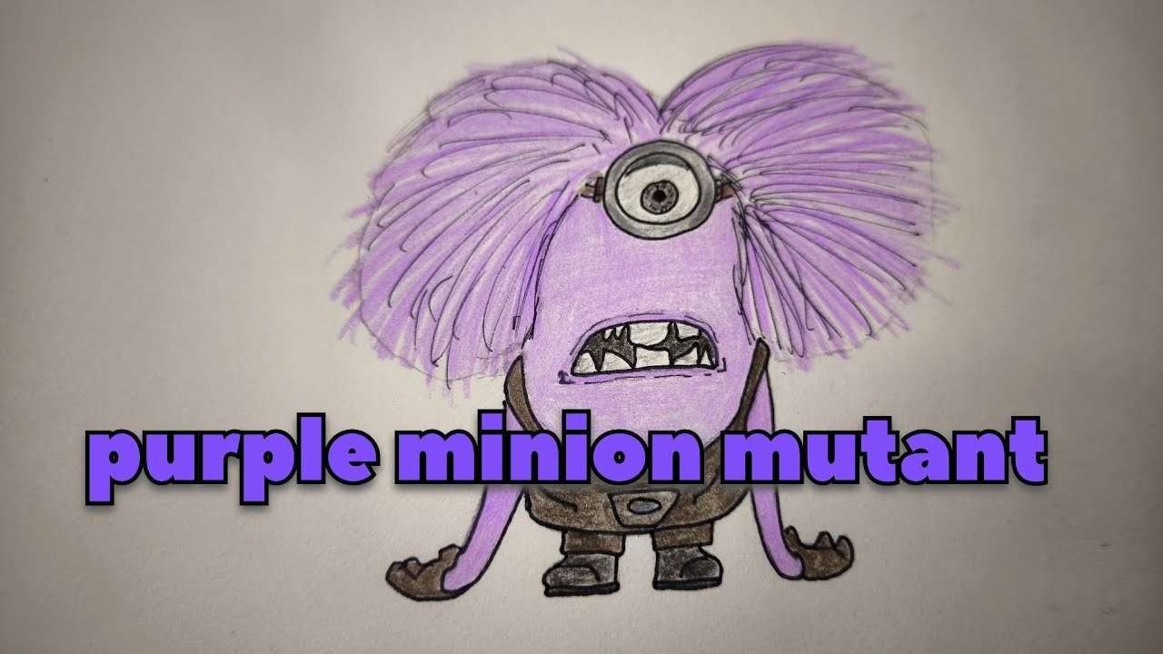 How to Draw | Purple Minion Mutant - YouTube
